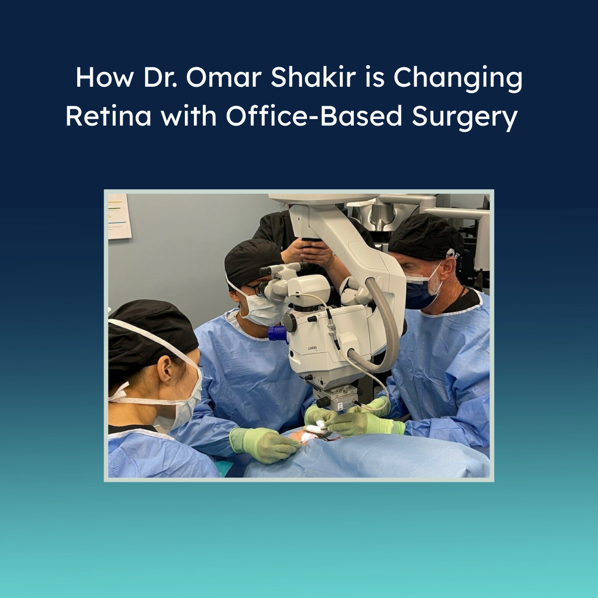 How Office-Based Surgery is Changing the Future of Retina Surgery